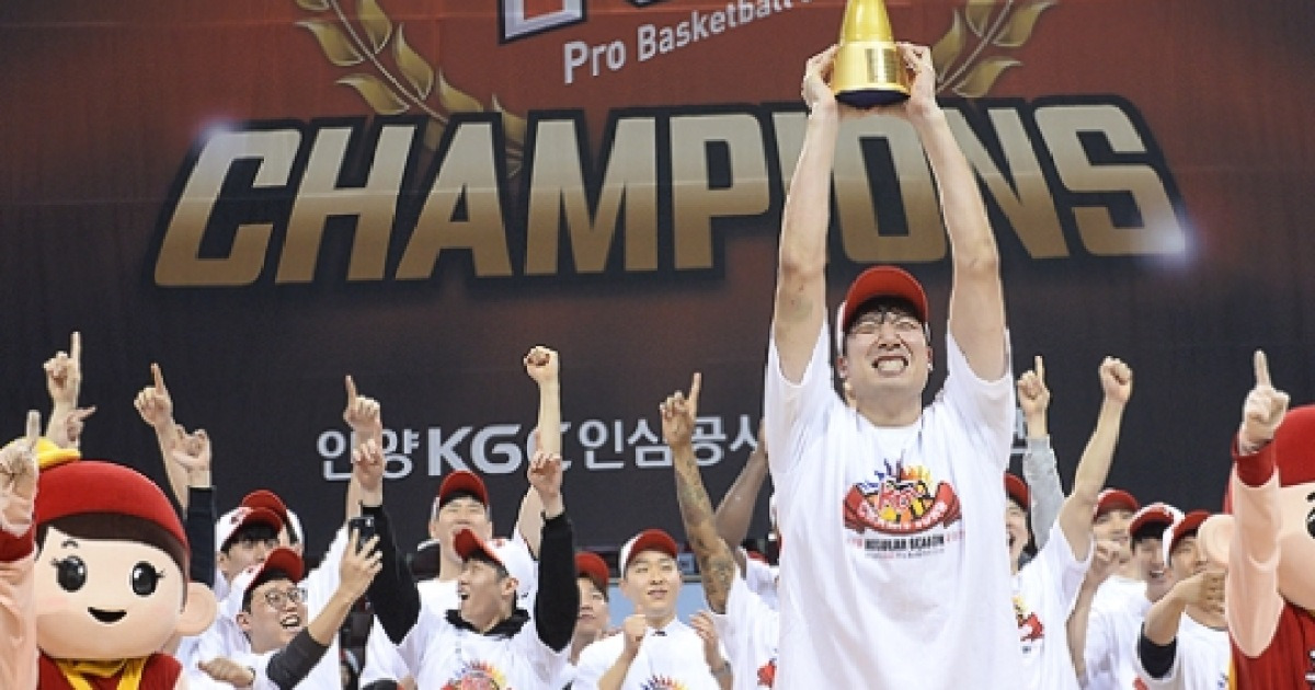 'KBL 챔피언' KGC, 동아시아 챔피언스컵 출전