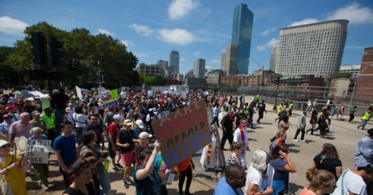 USA BOSTON FREE SPEECH RALLY