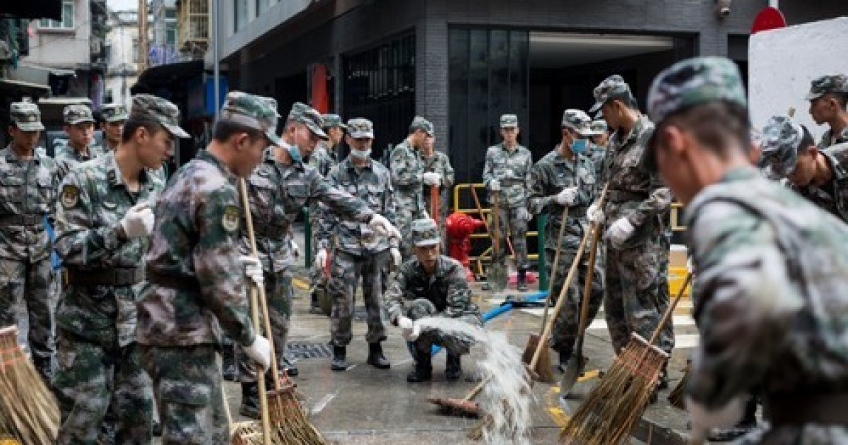 CHINA MACAU TYPHOON CLEAN UP