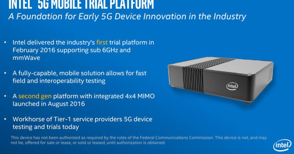5G 솔루션 개발 돕는 인텔 3세대 5G MTP 발표