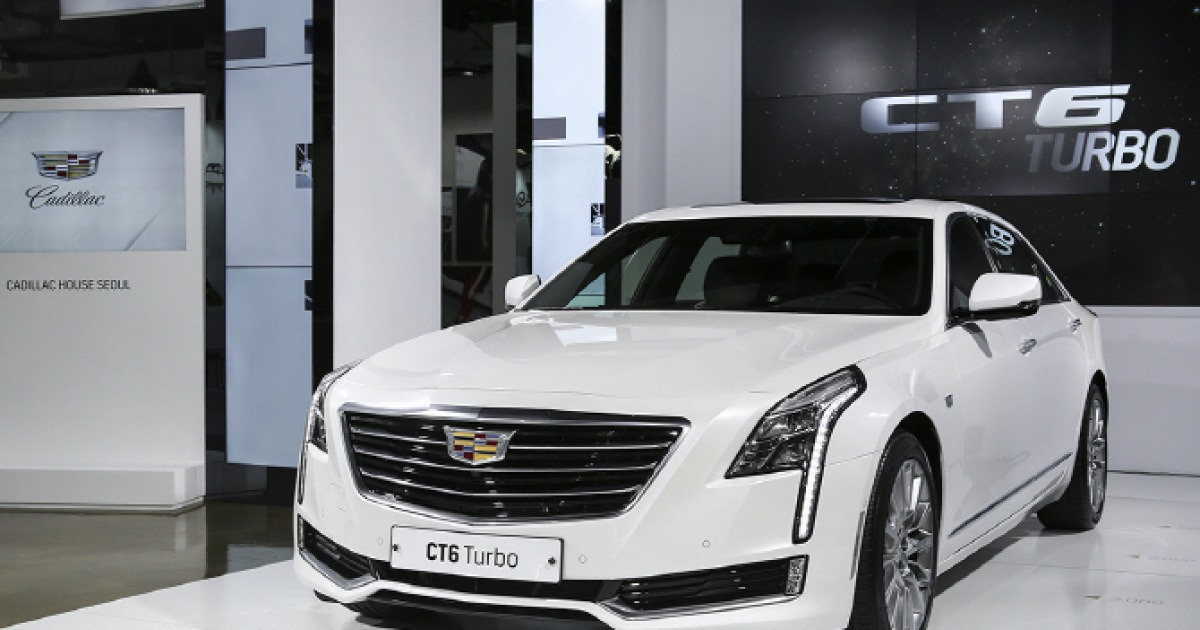 캐딜락, 대형 세단 CT6 터보 국내 출시..가격 6980만원부터
