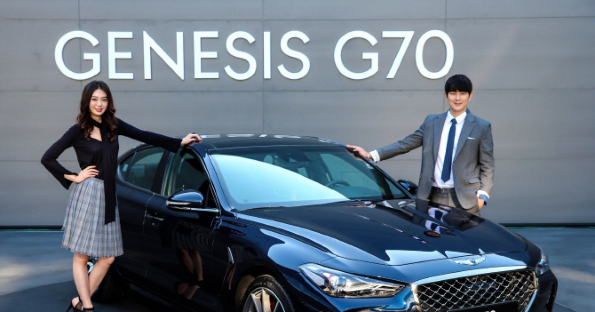 베일벗은 '제네시스 G70'..2.0터보 3750만원부터