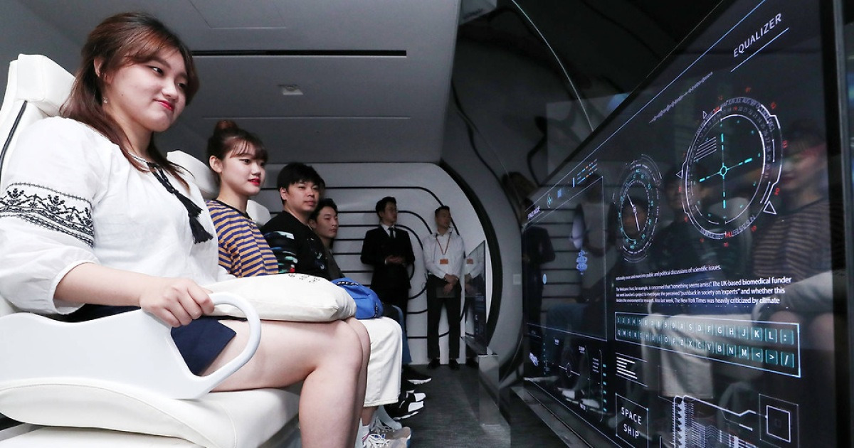 [서소문사진관]30년 후 첨단 미래도시는 어떤 모습일까?..SKT ICT 체험관 '티움' 새단장,29일 오픈