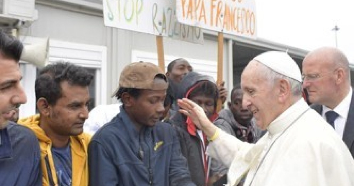 ITALY POPE FRANCIS VISITS CESENA AND BOLOGNA