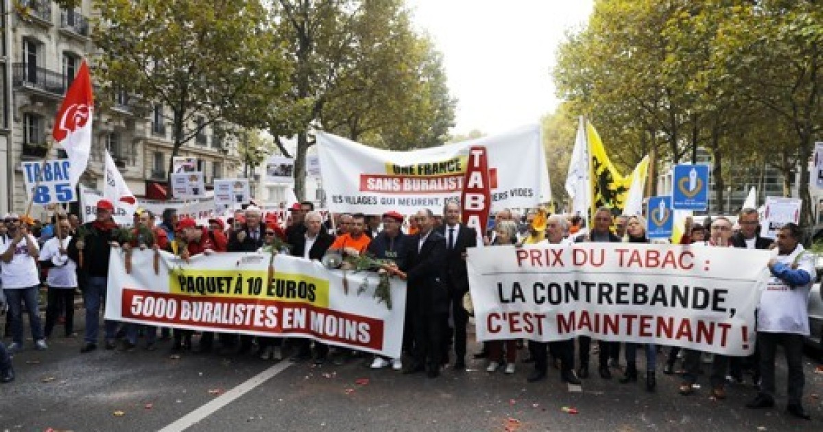 FRANCE TABACCO SELLERS PROTEST