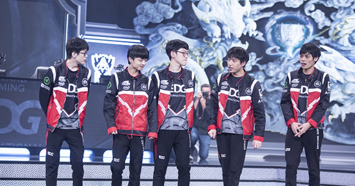 [롤드컵 포토] C9에 대승을 거둔 EDG