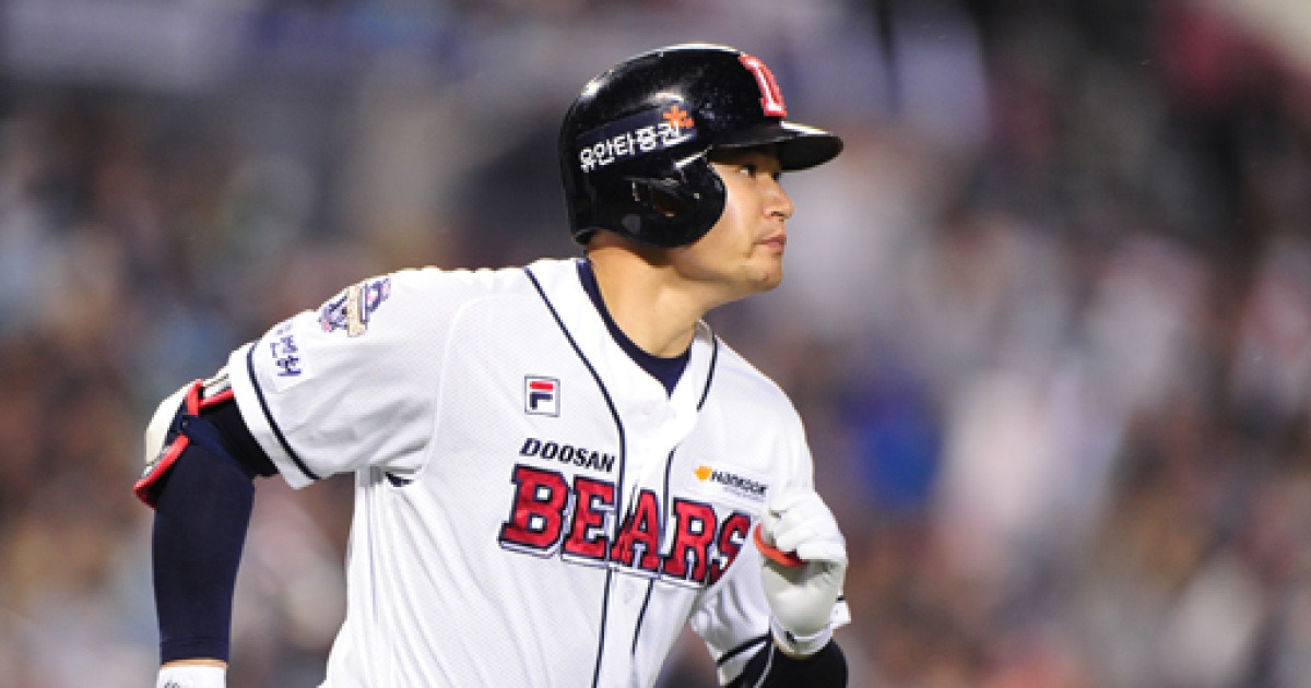 [PO2] 김재환, PS 첫 멀티 홈런..NC전에서만 4방