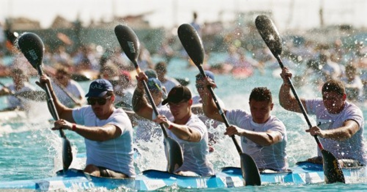 GREECE CORINTH CANAL PADDLE CROSSING