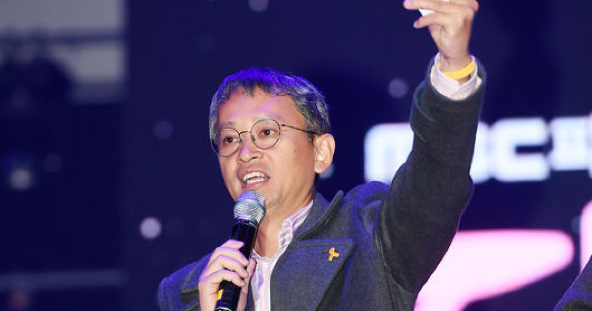 [사진]김민식 PD, 'MBC 정상화를 위해 외칩시다!'