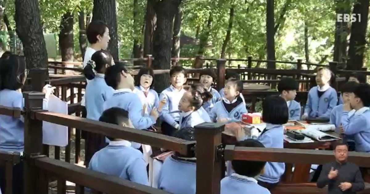 자연과 함께 자라는 아이들 '숲 속 교실'