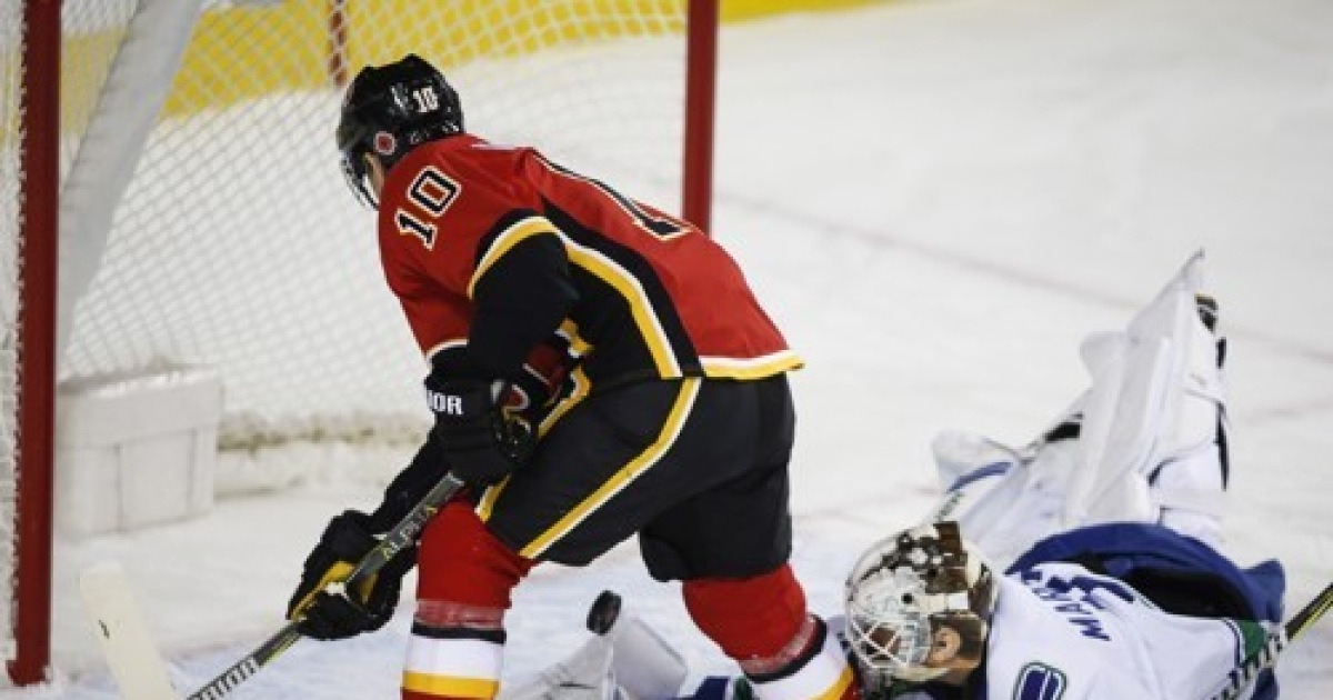 Canucks Flames Hockey