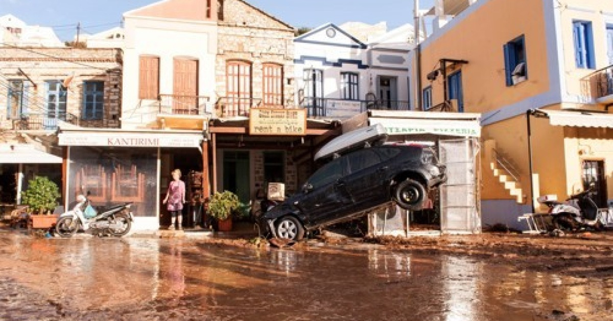 GREECE SYMI ISLAND HEAVY STORM