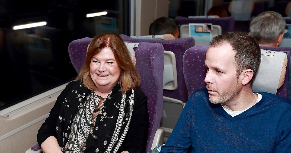 KTX 탑승한 구닐라 린드버그 위원장