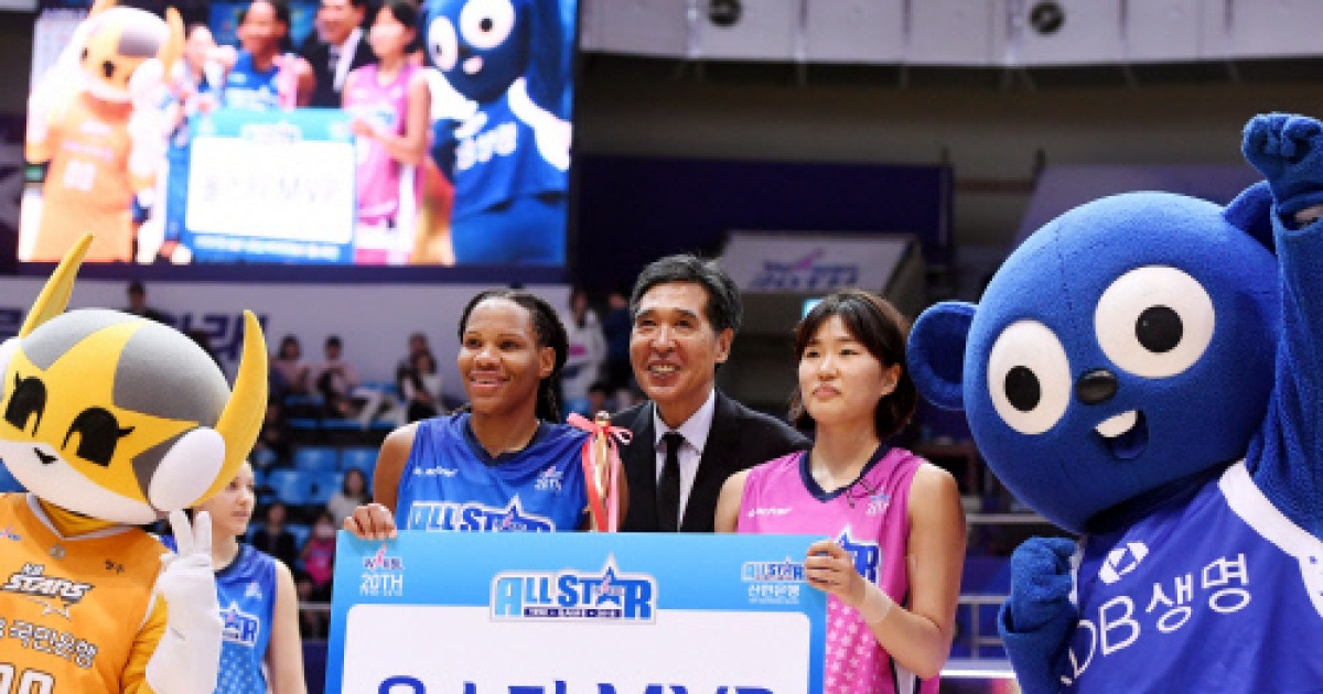 [포토] 커리-구슬, WKBL 올스타전 공동 MVP 수상!