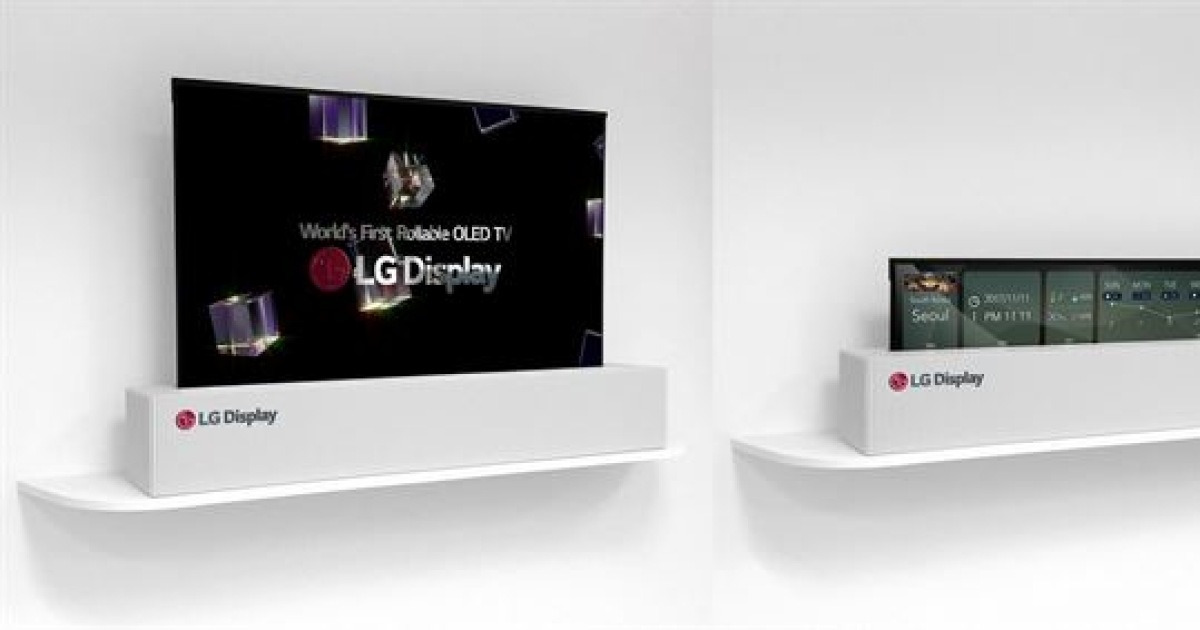 보지 않을 땐 말아서 보관.. LGD, 65인치 롤러블 OLED 공개