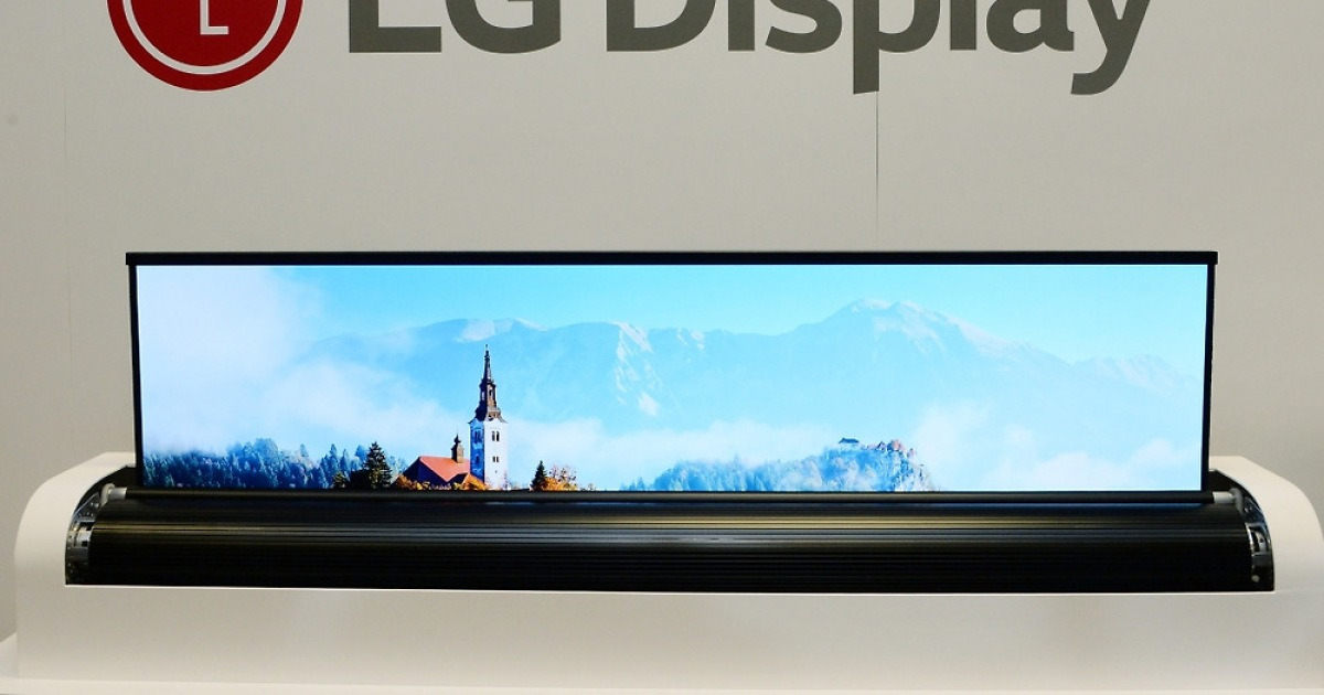 [CES 영상]TV화면이 돌돌..LGD 65인치 롤러블 OLED 세계 첫선