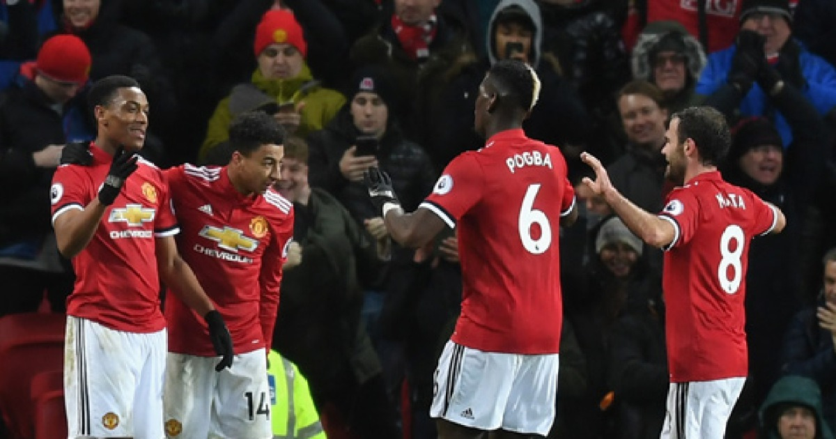 [EPL 23R] '포그바 2도움' 맨유, 스토크에 3-0 완승.. 6경기 무패 행진