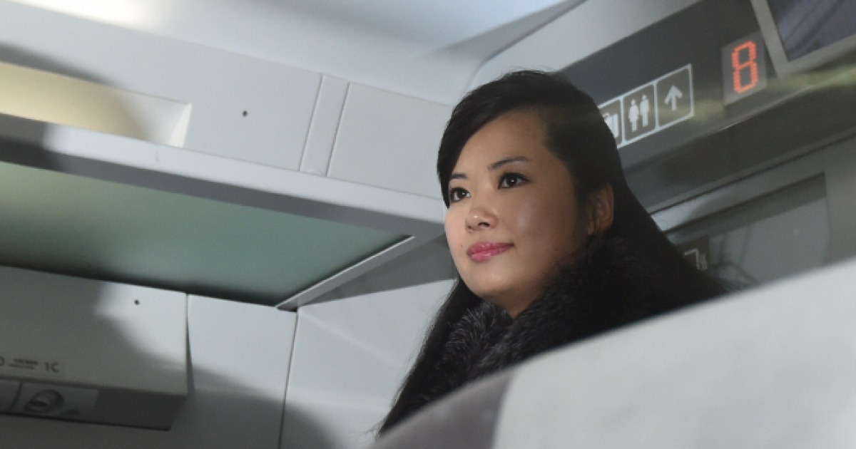 [포토]현송월 단장 KTX 탑승