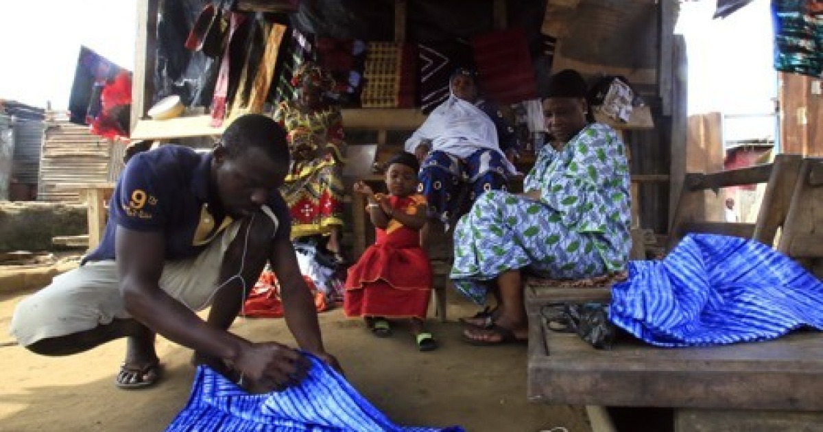 IVORY COAST PHOTO SET TEXTILE INDUSTRY