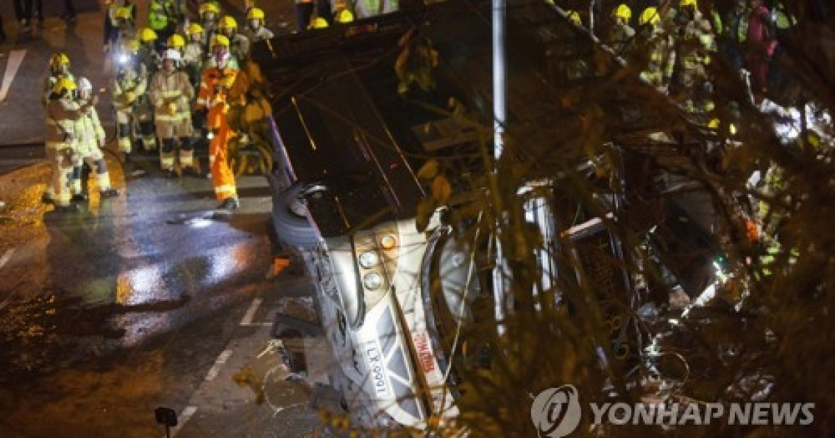 CHINA HONG KONG BUS CRASH