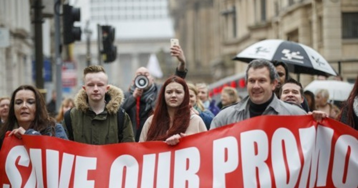 BRITAIN FORMULA ONE GRID GIRLS PROTEST