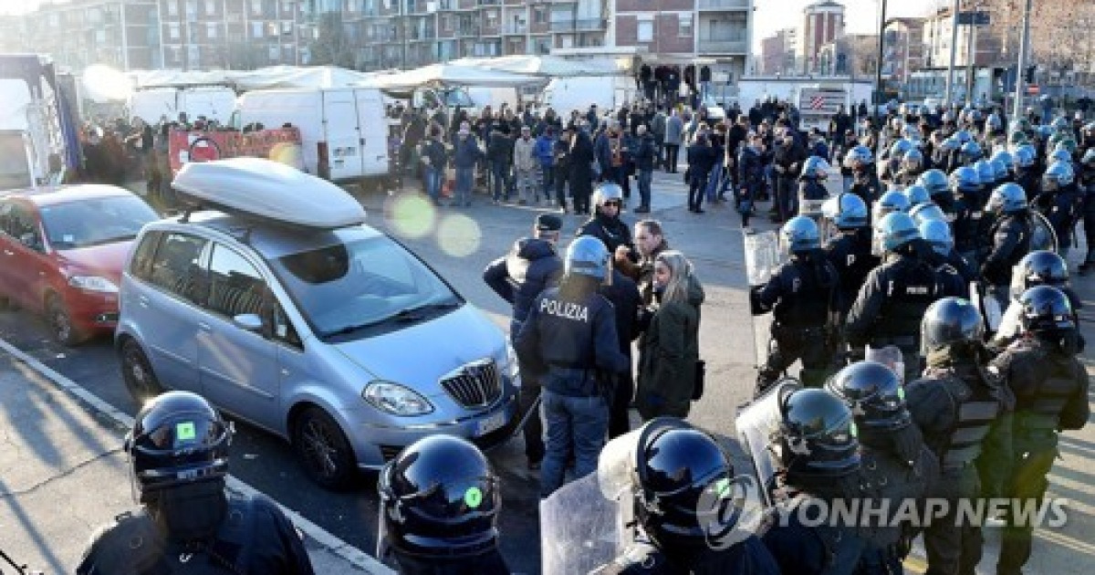 ITALY ANTI FASCISM RALLY