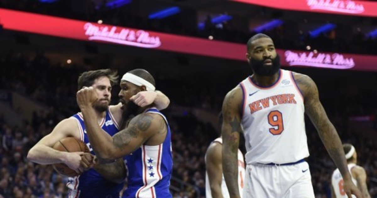 Knicks 76ers Basketball