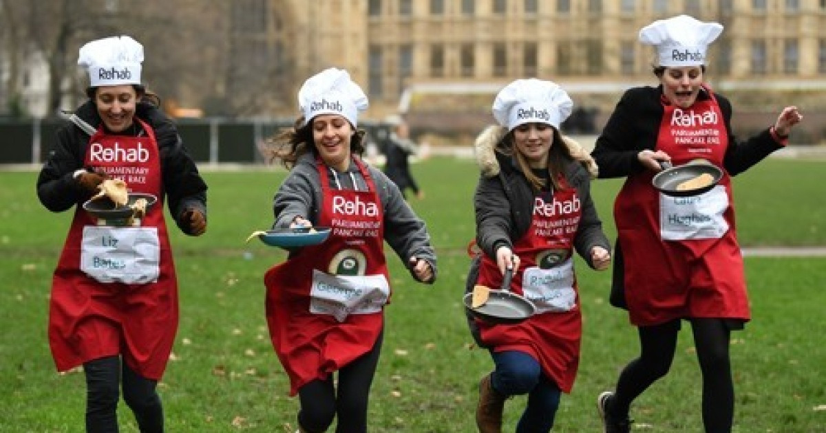 BRITAIN PANCAKE RACE