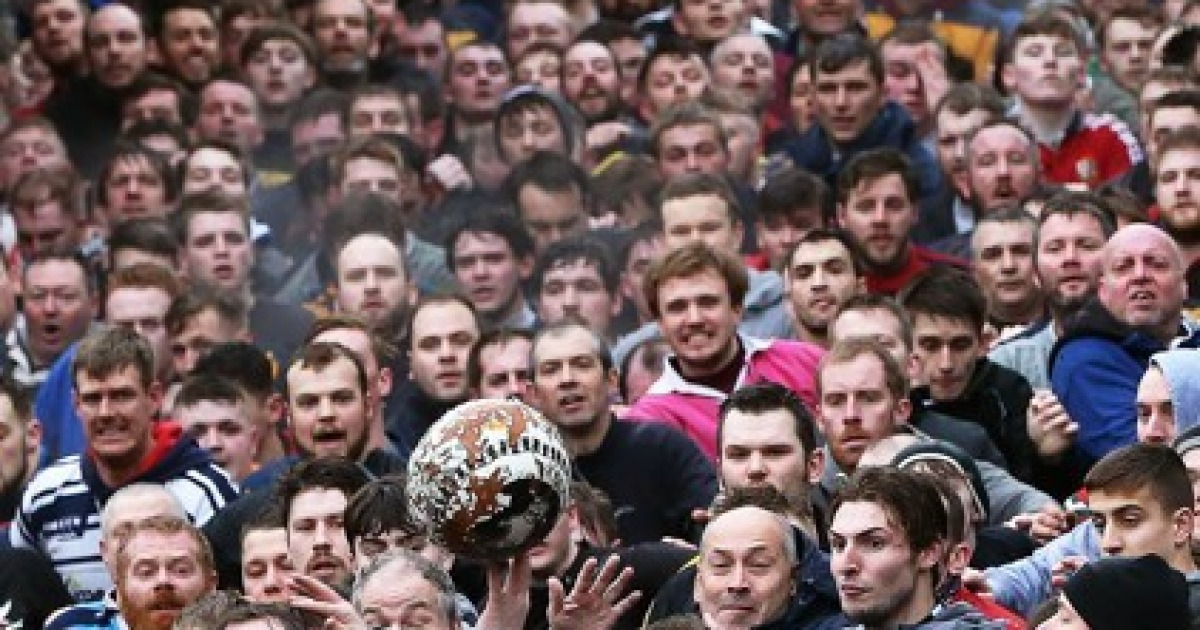 BRITAIN TRADITION SHROVETIDE FOOTBALL