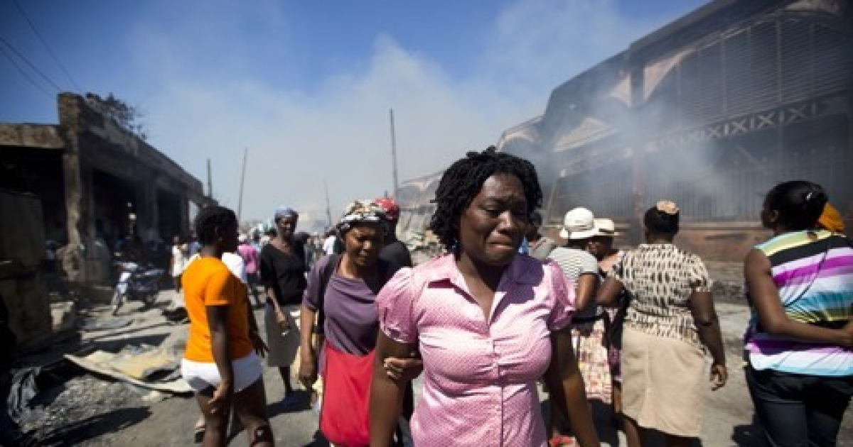 Haiti Market Fire