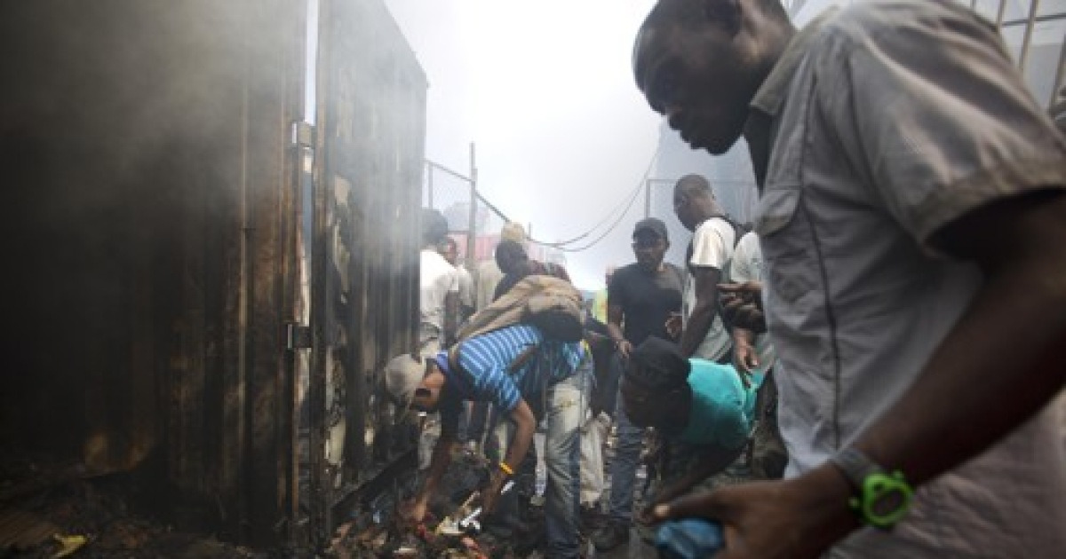 Haiti Market Fire