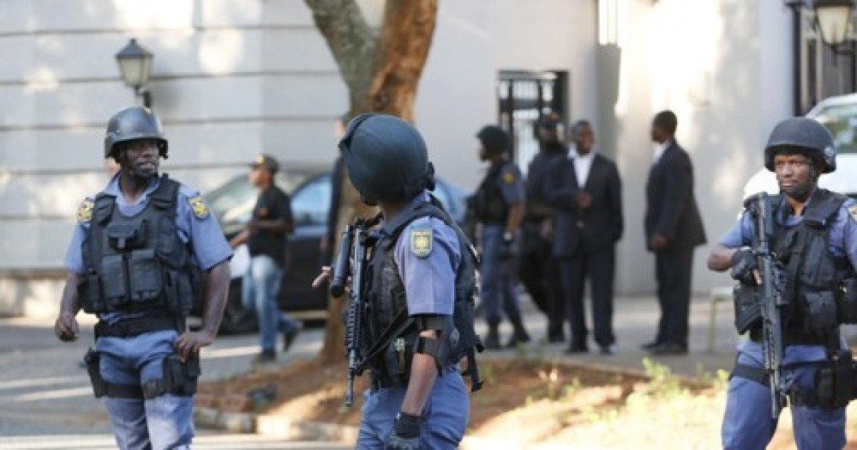 SOUTH AFRICA GUPTA POLICE RAID