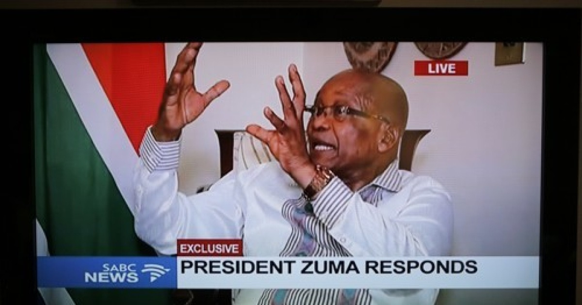 SOUTH AFRICA PRESIDENT ZUMA RESIGNS
