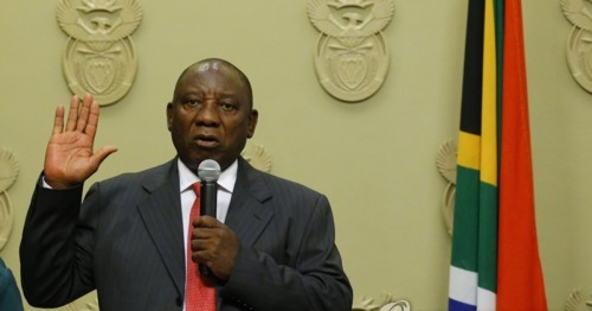 SOUTH AFRICA PRESIDENT CYRIL RAMAPHOSA