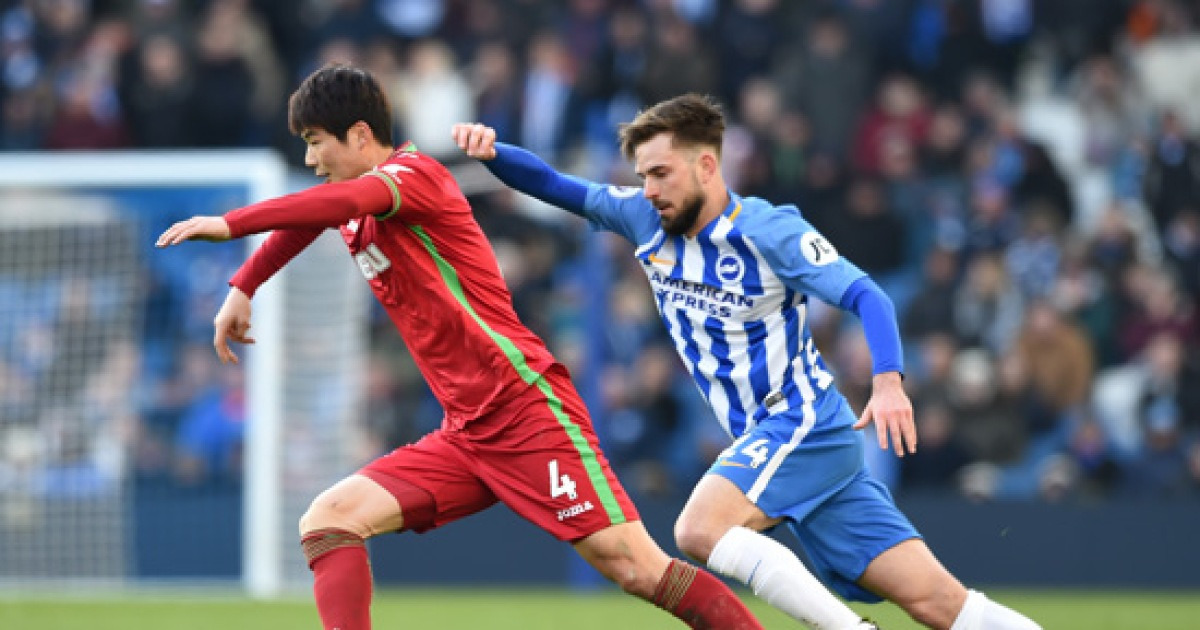 [EPL 28R] '머레이 멀티골' 브라이턴, 스완지 4-1 제압.. 기성용 풀타임 출전