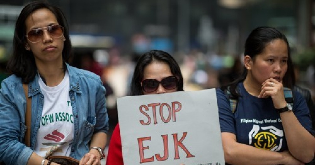 CHINA HONG KONG DUTERTE PROTEST