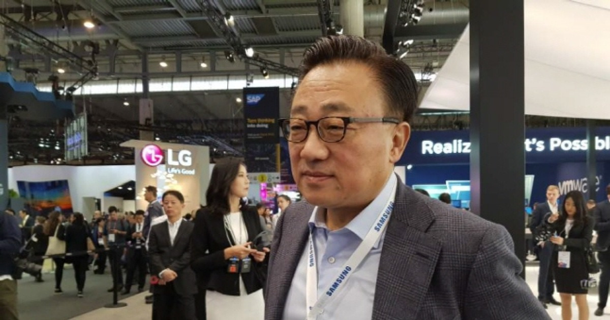 [MWC 2018] 고동진 삼성전자 사장 "갤럭시S9, 협력사 분위기 좋다"