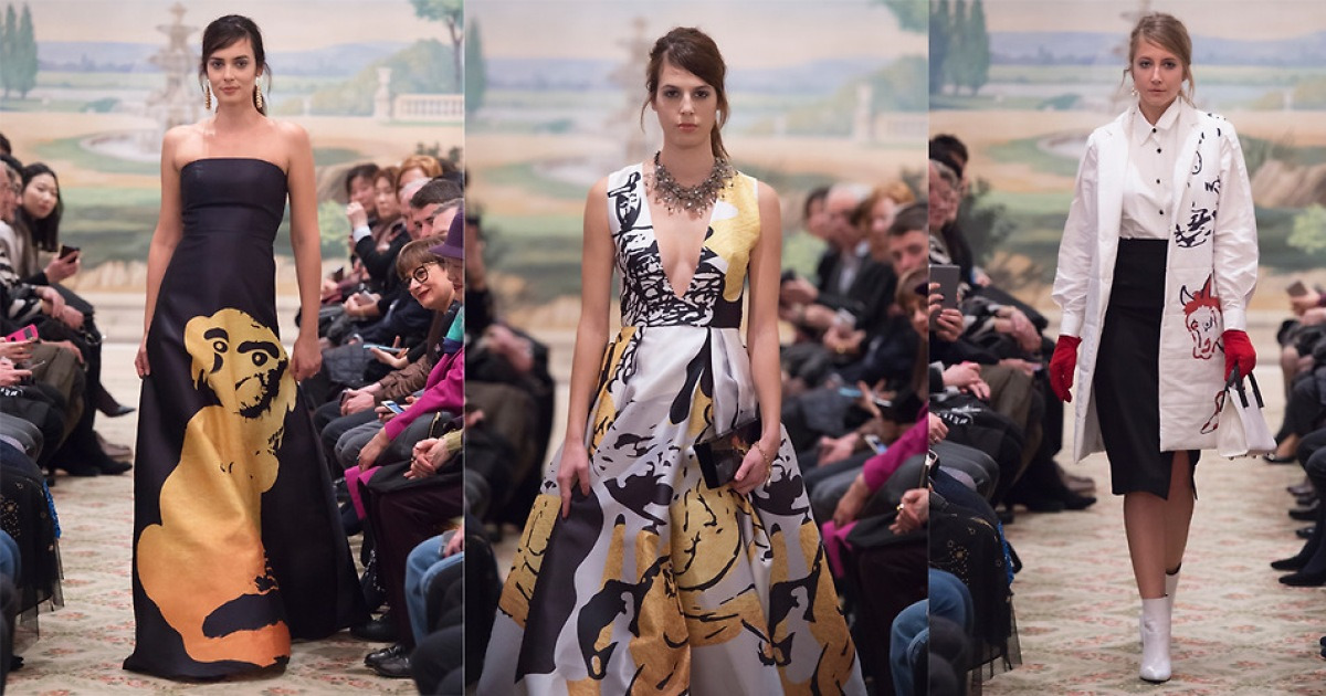 해일, 18/19 FW 파리패션위크 참가..민화 속 개를 패션에 녹여