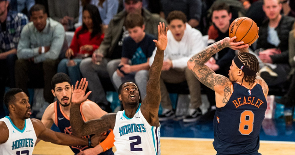 [포토] 팔짧은 마빈 윌리엄스 - 201800318 NBA 닉스 vs 호네츠 (15)