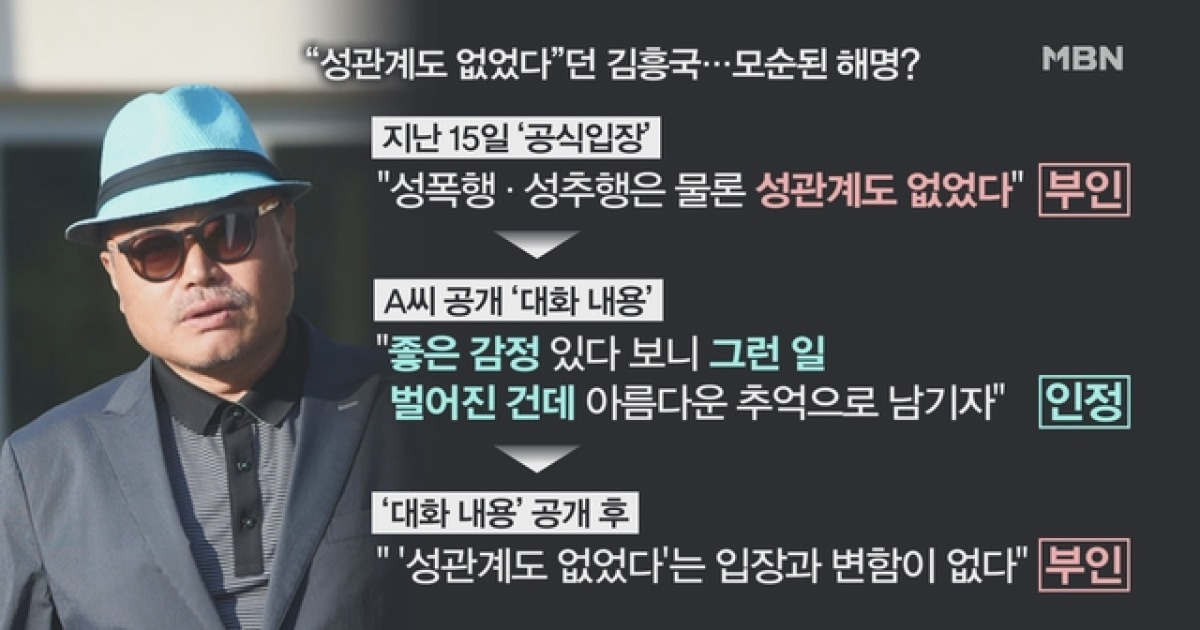 [MBN 뉴스빅5] 김흥국 vs A 씨, 성폭행 '진실 공방' 돌입..'맞고소'