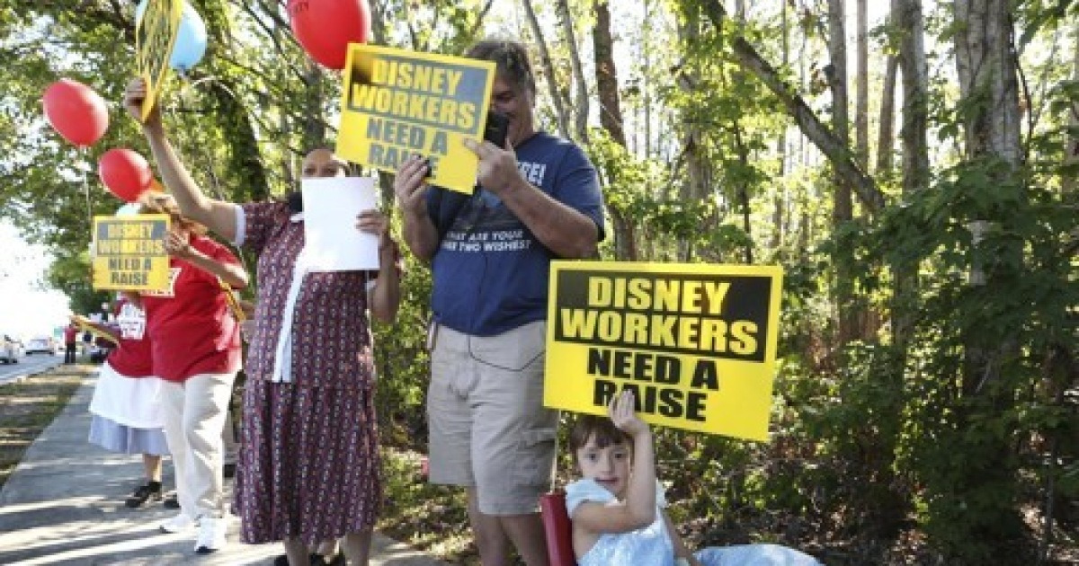 Disney Workers Protest