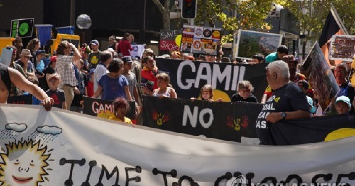 AUSTRALIA COAL MINING PROTEST