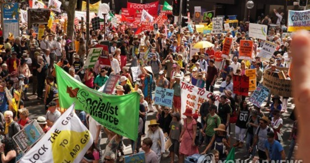 AUSTRALIA COAL MINING PROTEST