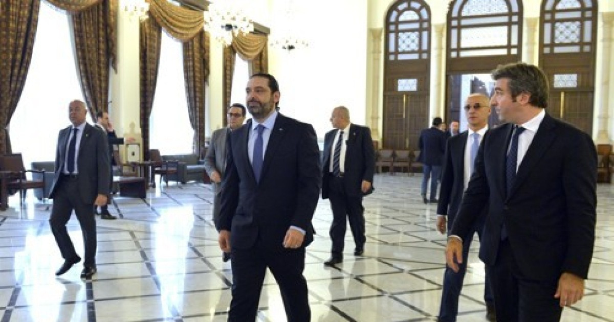 LEBANON PRIME MINISTER HARIRI PRESS CONFERENCE