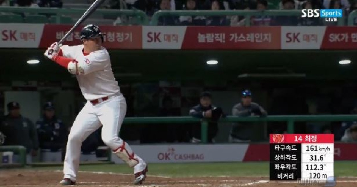 [KBO] '최정 멀티 홈런+켈리 완벽투' SK, 위닝시리즈..두산과 1G 차이