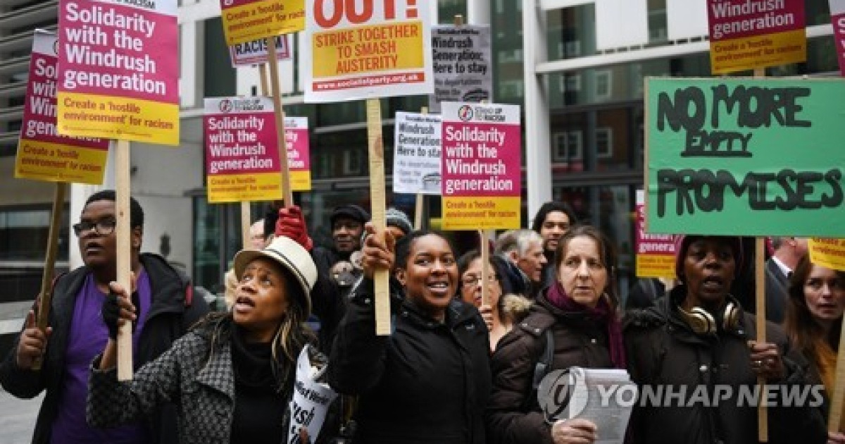 BRITAIN WINDRUSH GENERATION SOLIDARITY PROTEST