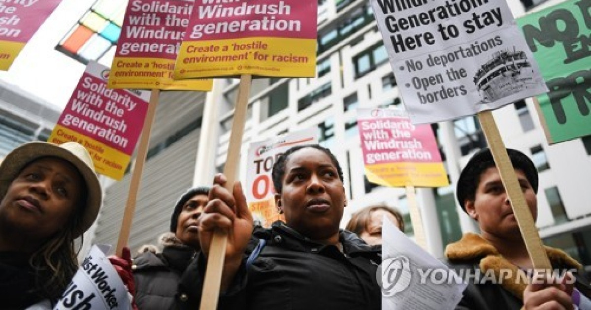 BRITAIN WINDRUSH GENERATION SOLIDARITY PROTEST