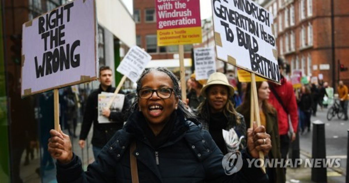 BRITAIN WINDRUSH GENERATION SOLIDARITY PROTEST