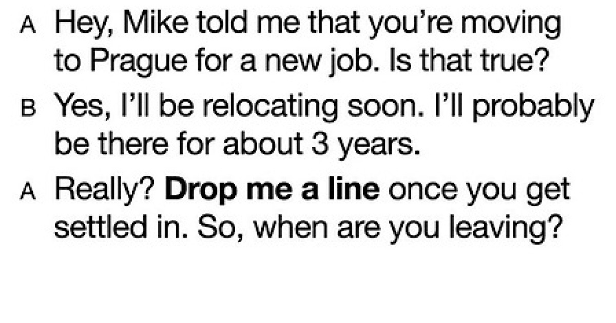 [스피킹이 강해지는 영어] drop someone a line