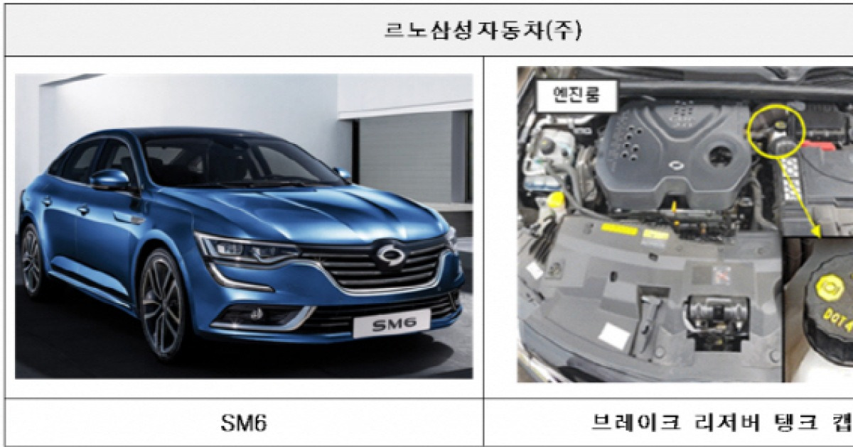 르노삼성자동차, '브레이크 오작동' SM6 10만대 자발적 리콜